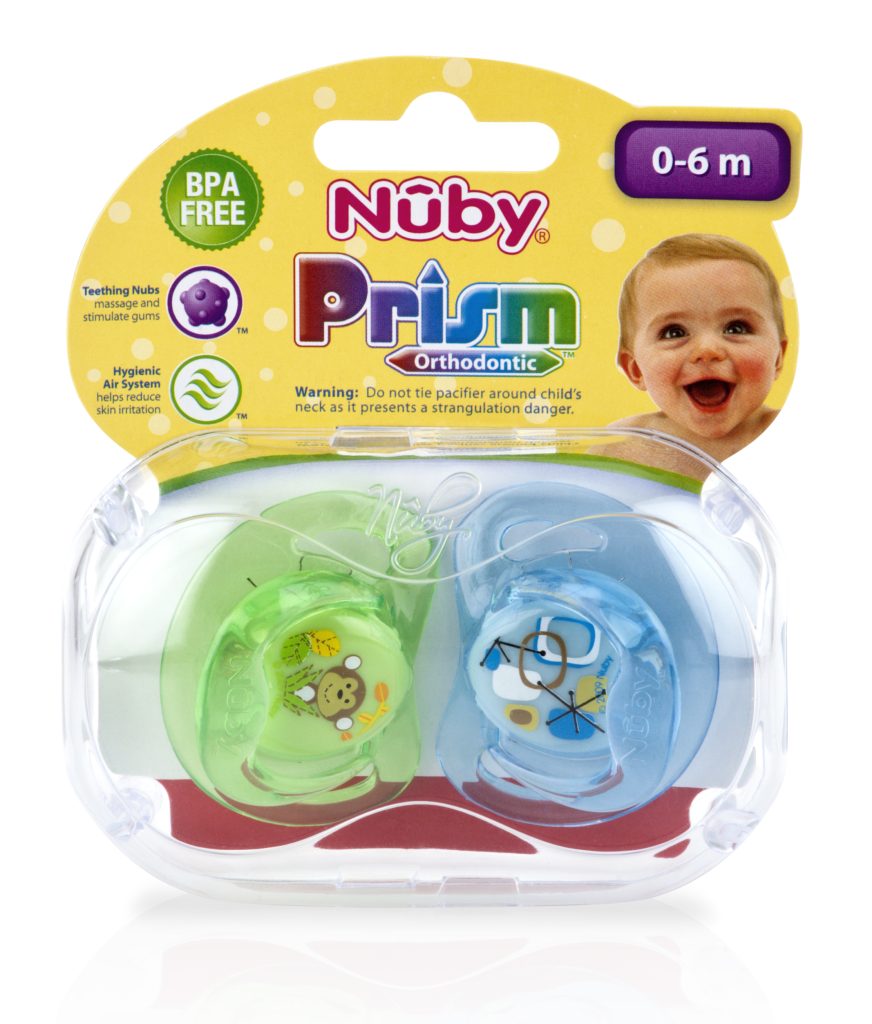 Nuby 2pk PRTD Cherry Pacifier (S) - Atlantic Trading Co.