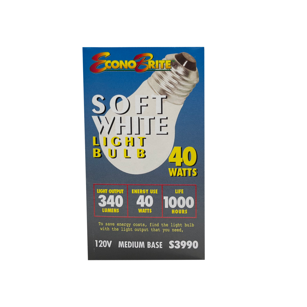 ECONOBRITE 40W FROSTED APPLIANCE BULB - Atlantic Trading Co.