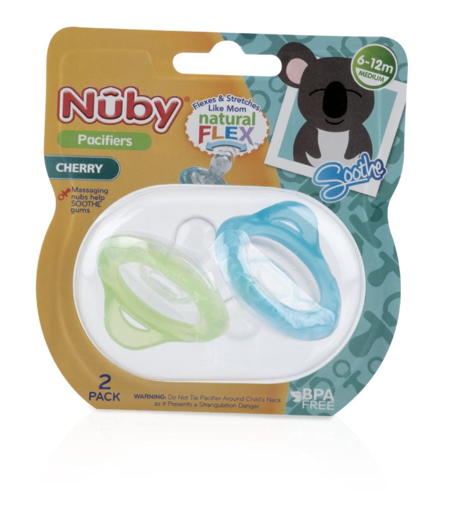Nuby 2pk Cherry Pacifier - Atlantic Trading Co.